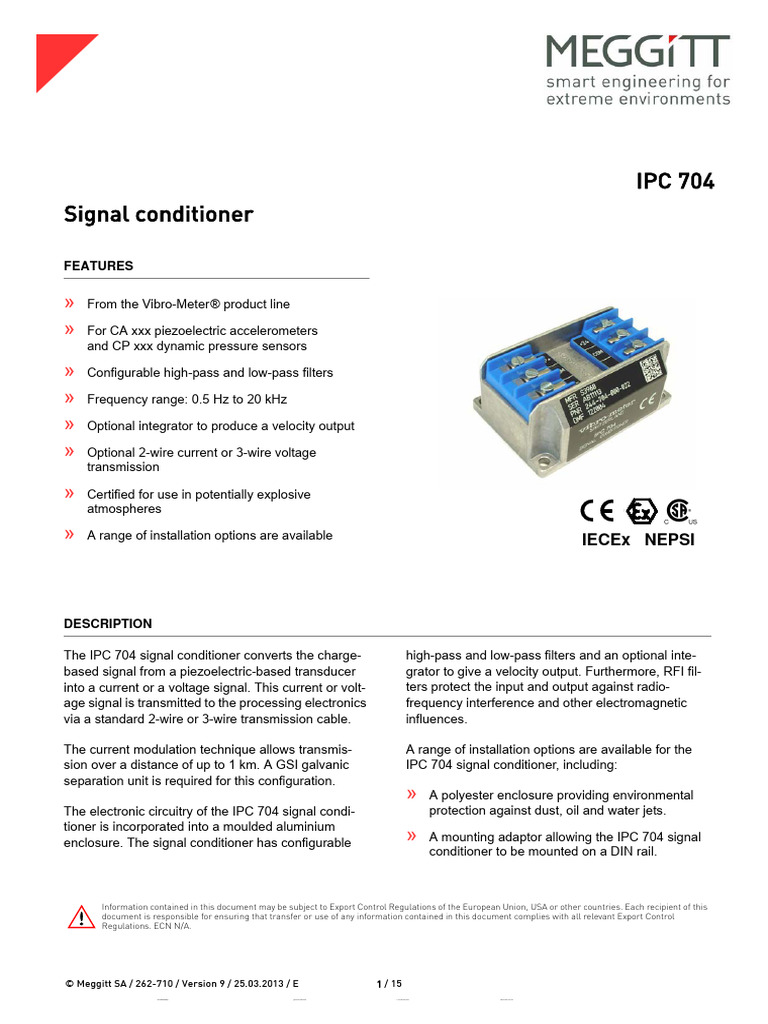 Meggitt Ipc704 | PDF | Electrical Engineering | Electricity