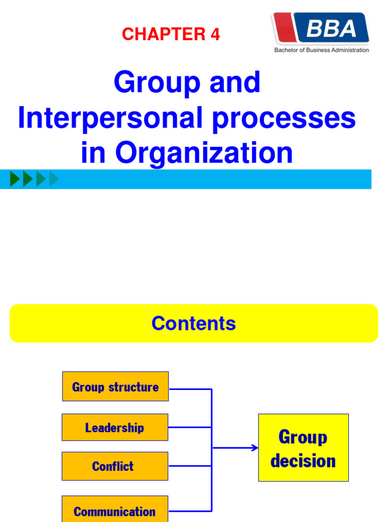 Chapter 4. Group Processes - 2 | Download Free PDF | Communication ...
