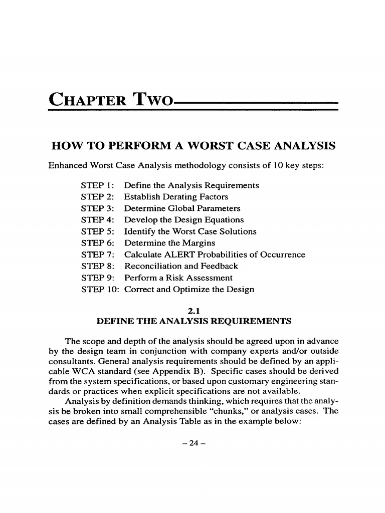 Chapter Two How To Perform A Worst Case Ana 1998 The Design