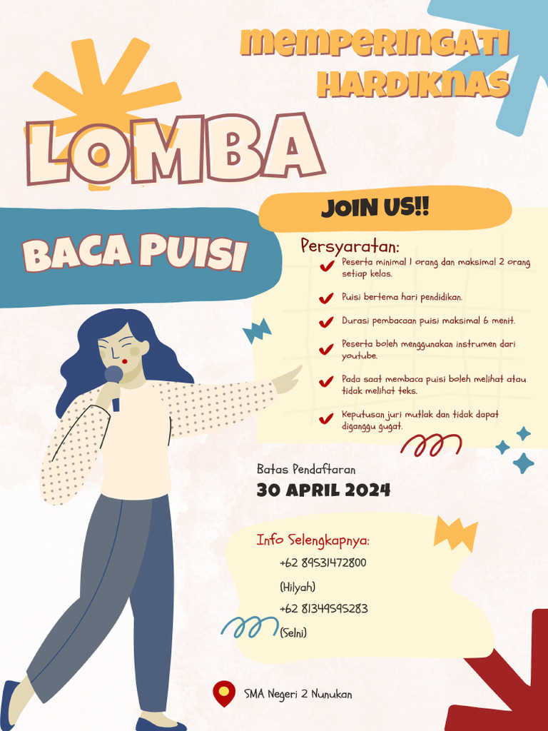 Poster Lomba Baca Puisi 2 | PDF