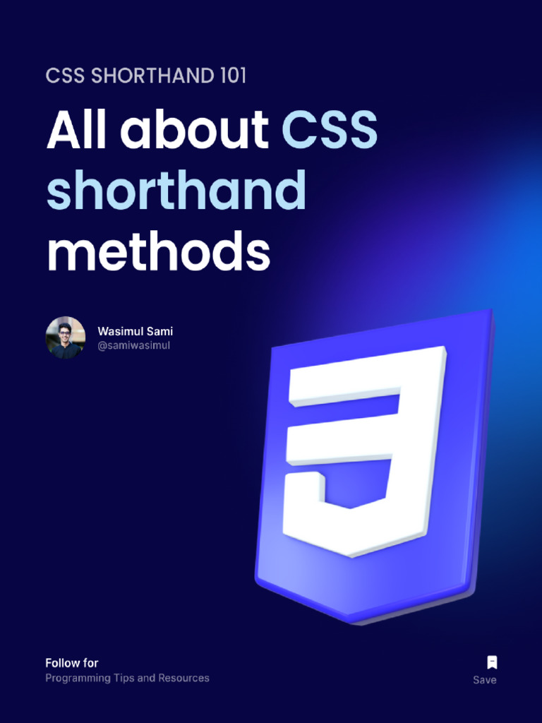 All About CSS Shorthand Methods | PDF