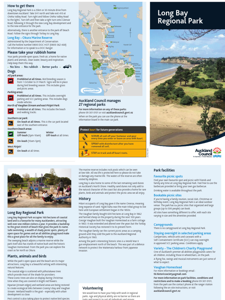 Map Long Bay Regional Park | PDF | Parks