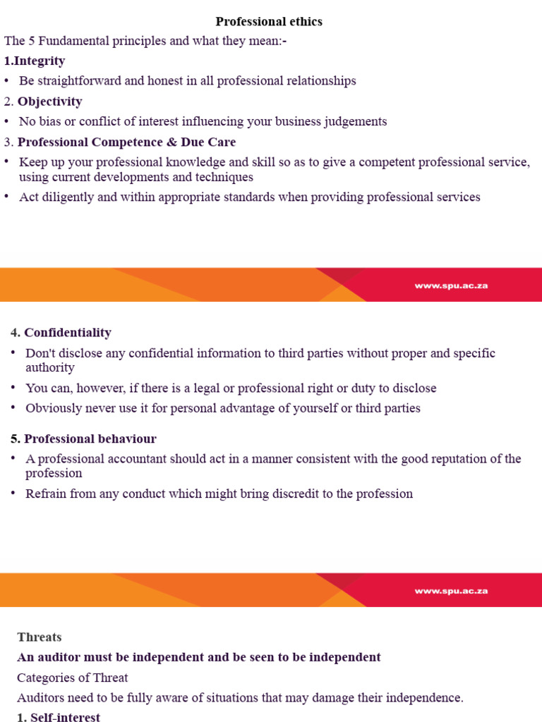 Understanding Professional Ethics in Auditing | PDF | Audit | Business