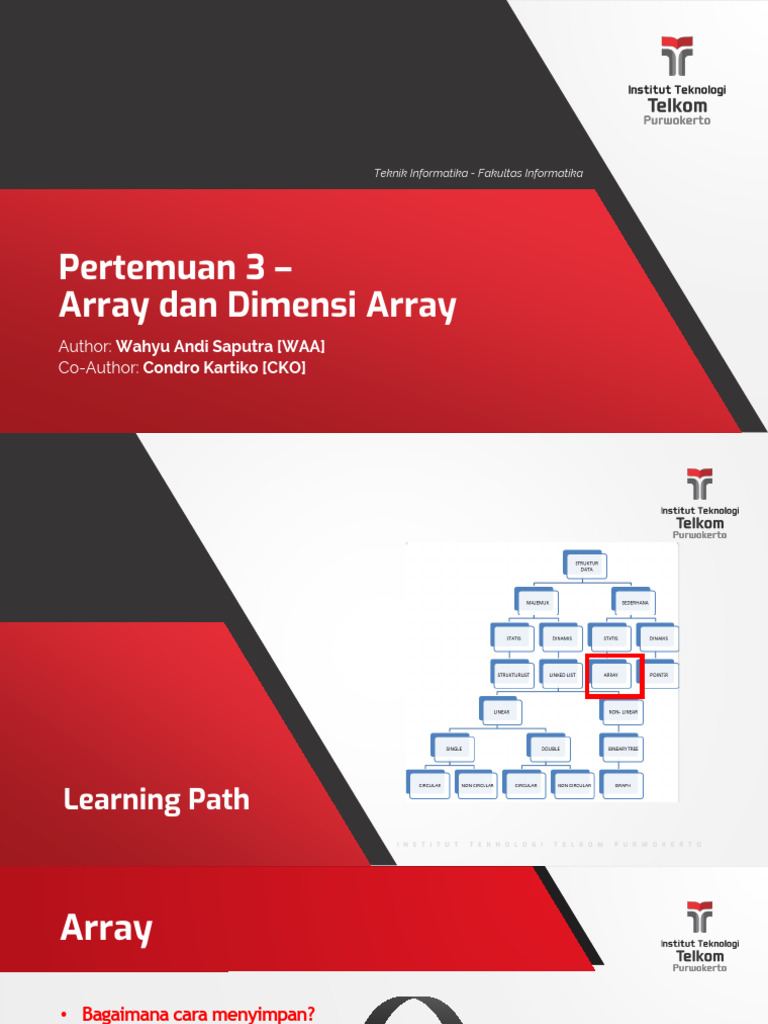 Pertemuan 3 - Array Dan Dimensi Array - WAA | PDF