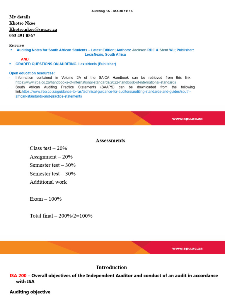 Auditing Concepts | PDF | Audit | Financial Audit