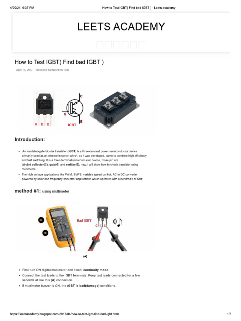 Igbt 2 | PDF