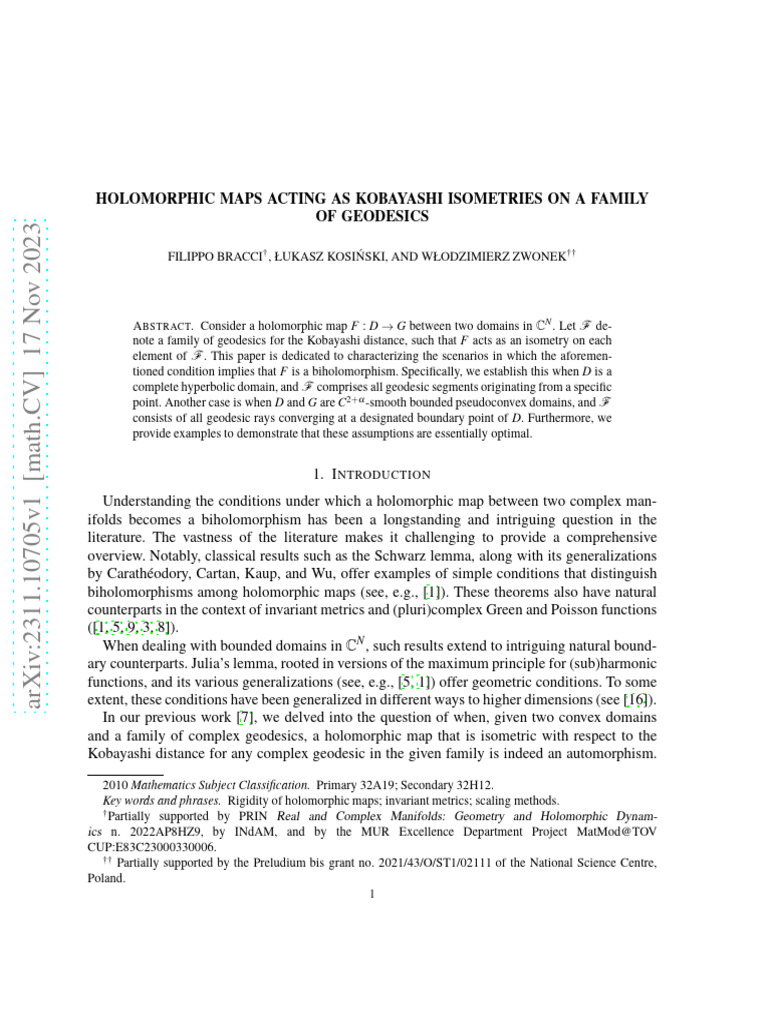 Real and Complex Manifolds: Geometry and Holomorphic Dynam-Ics | PDF | Mathematical Objects ...