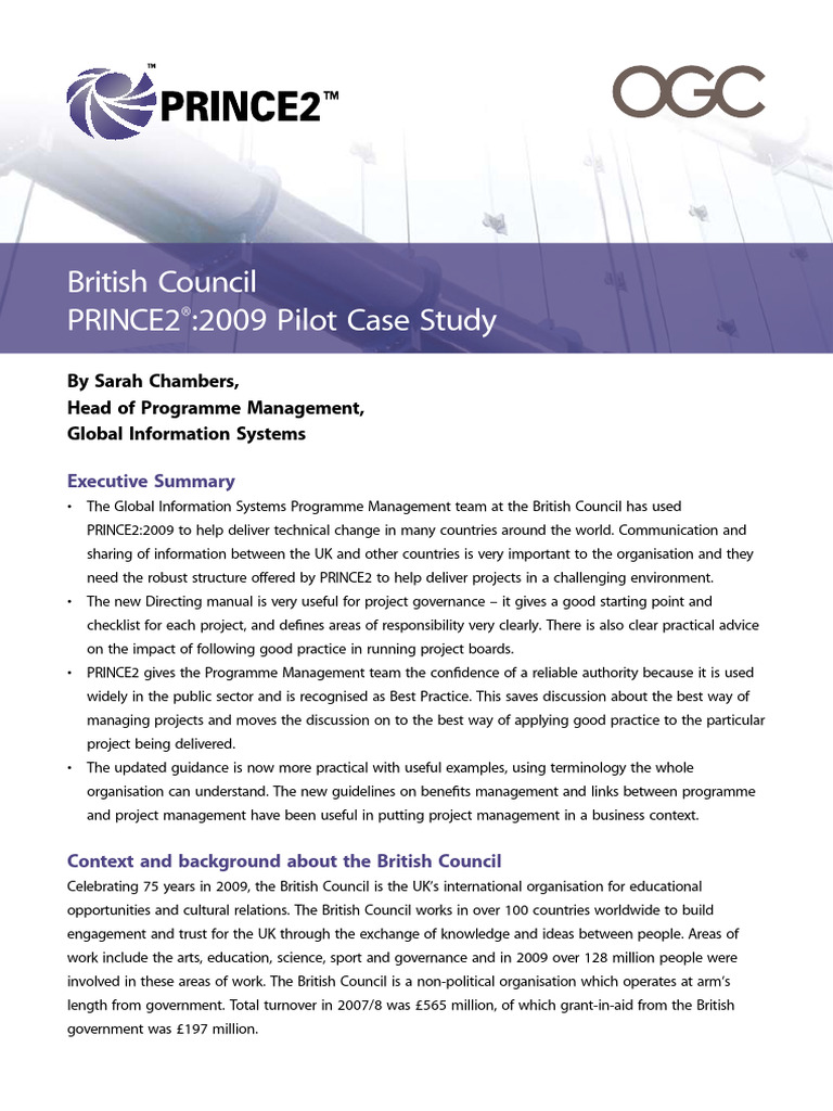 British Council Case Study | PDF | Governance | United Kingdom