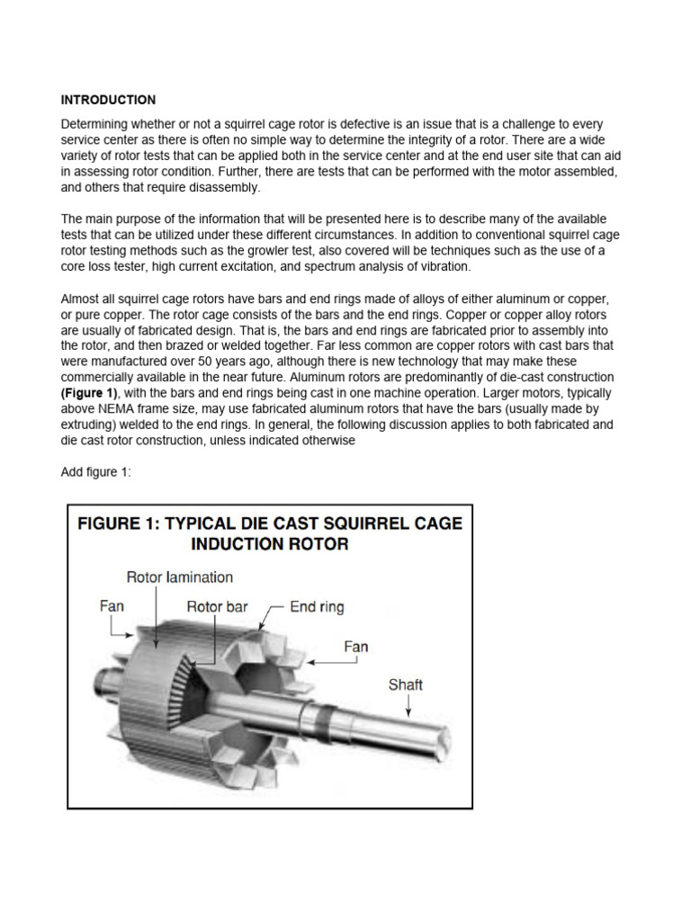 Rotor Testing Tom Bishop 2 | PDF | Electric Motor | Electrical Engineering