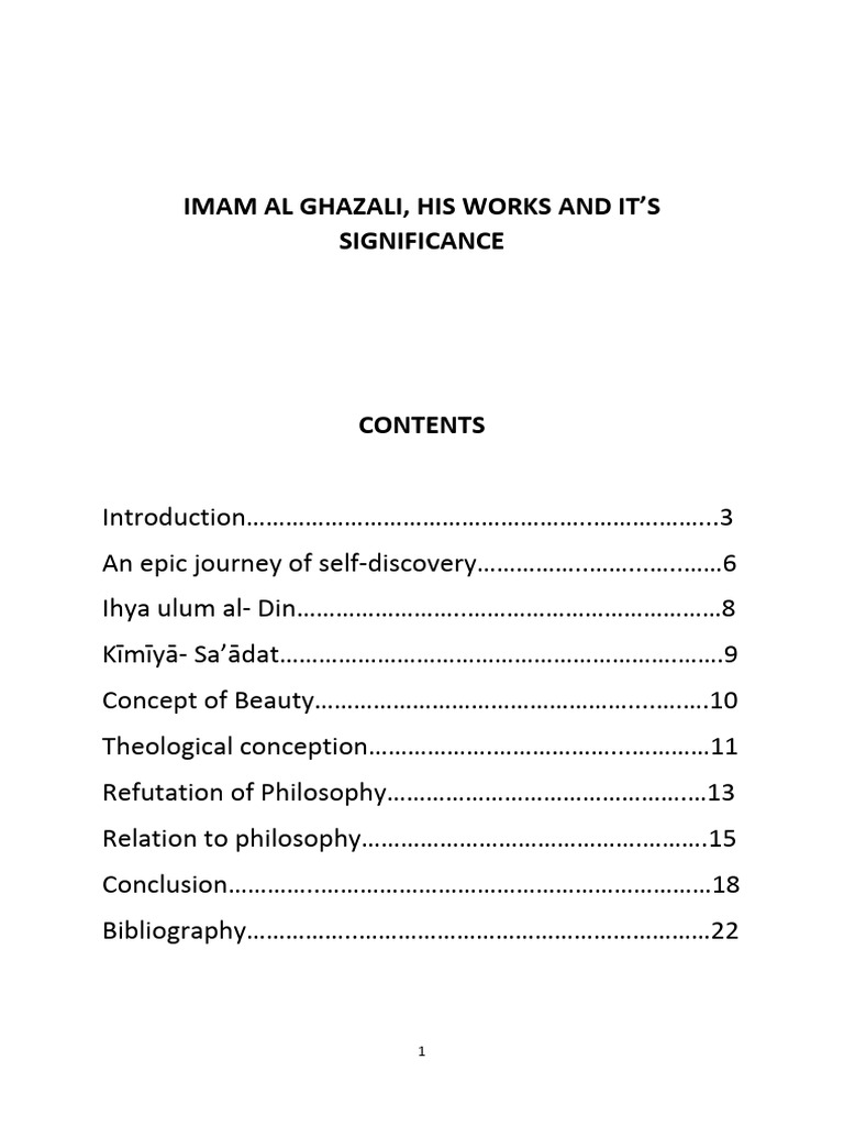 Imam Al-Ghazali's Spiritual Journey | PDF | Sufism | Religious Belief ...