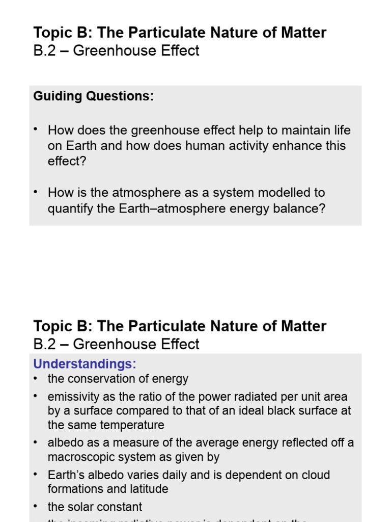 B.2 - Greenhouse Effect - Teacher | PDF | Greenhouse Effect ...