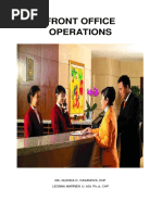 Front Office Operations Management Guide | PDF
