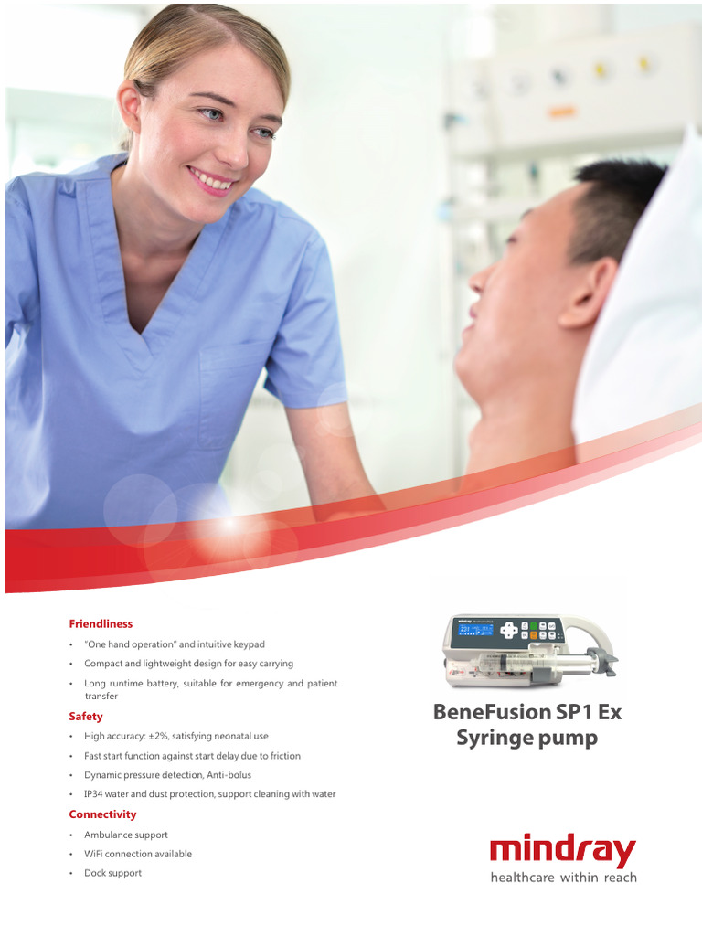 BeneFusion SP1 Ex Syringe Pump Guide | PDF