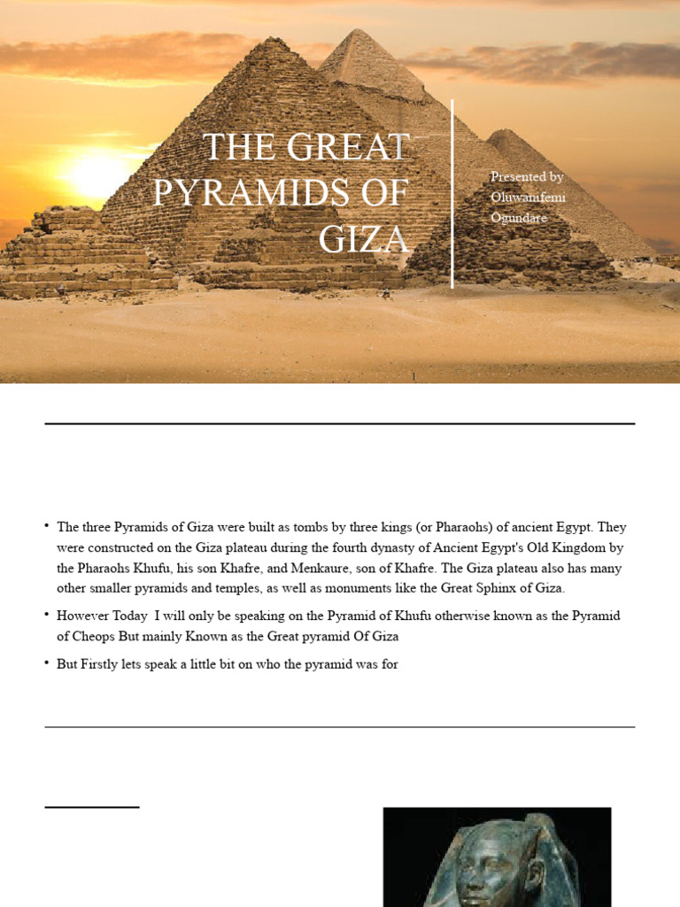 The Great Pyramid of Giza: Khufu's Tomb | PDF | Egyptian Pyramids ...