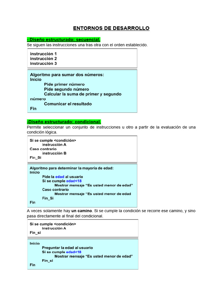 Estructuras de Control en Programación | PDF | Algoritmos | Lógica ...