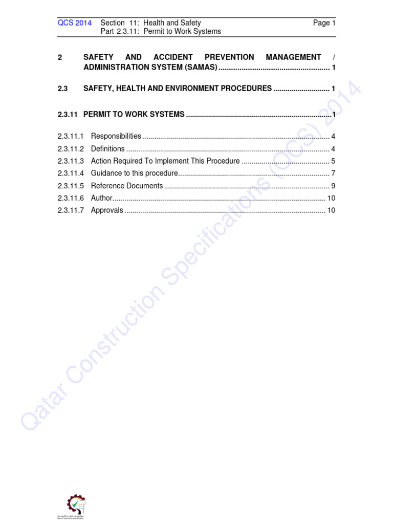 12.permit To Work Systems | Download Free PDF | Occupational Safety And ...