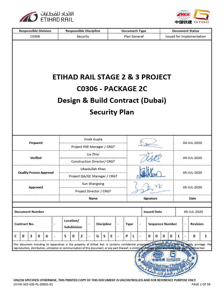 Security Plan | PDF | Security Guard | Emergency Management
