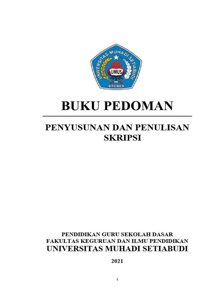 Panduan Skripsi PGSD 2021 | PDF