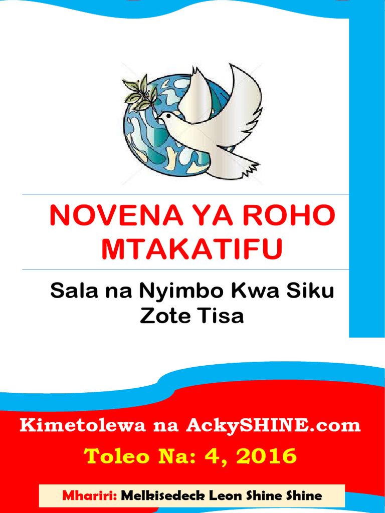 NOVENA YA ROHO MTAKATIFU WCQHJK | PDF