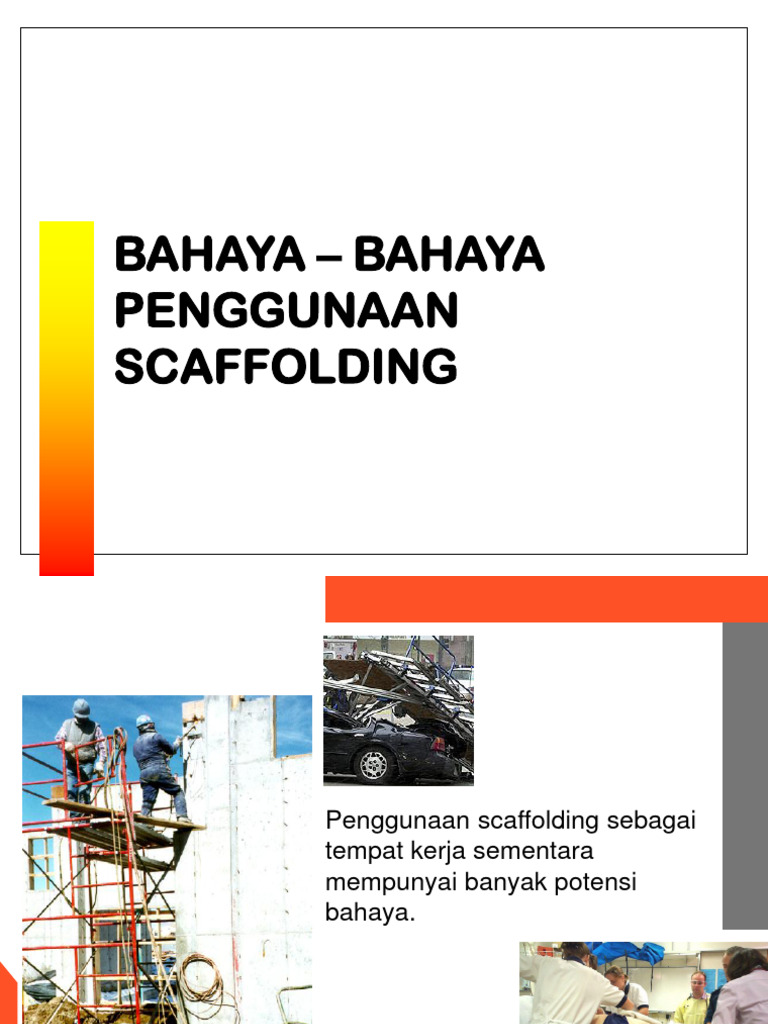 C1. Potensi Bahaya Scaffolding | PDF