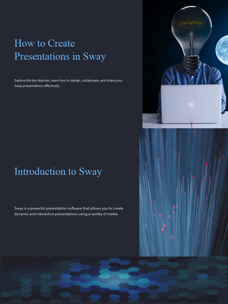 How To Create Presentations in Sway | PDF | Multimedia | Computing