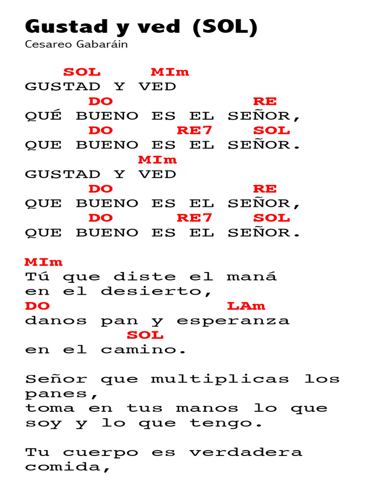 Gustad y Ved (Gabaráin) | PDF