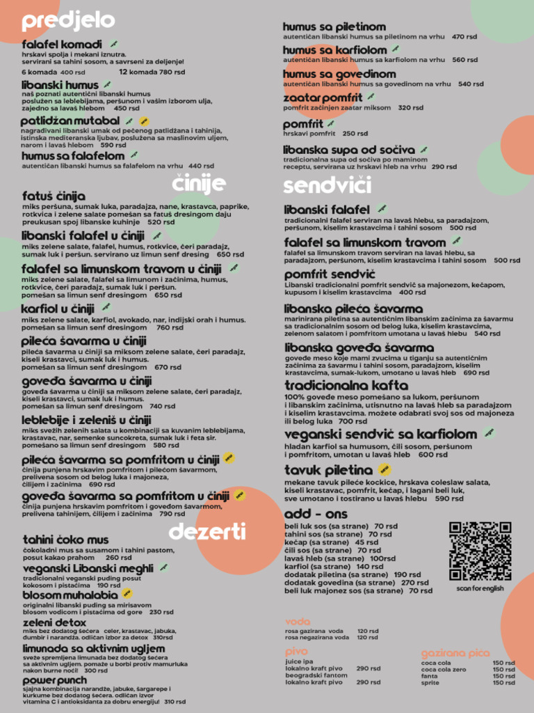 Menu Studio Shawarma | PDF