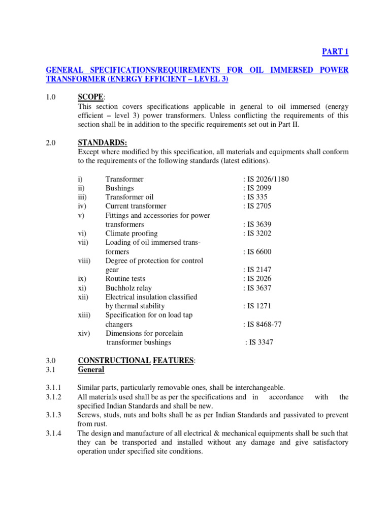 Transformer Specs | Download Free PDF | Transformer | Insulator ...