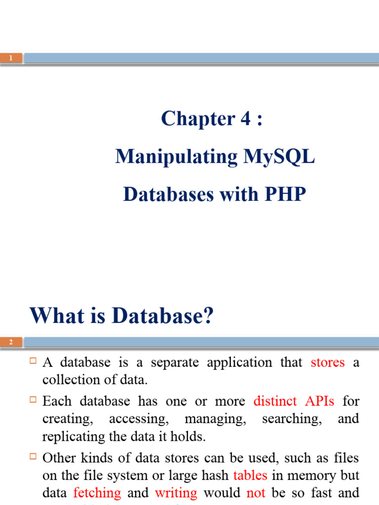 PHP & MySQL Database Guide | PDF | Relational Database | Php