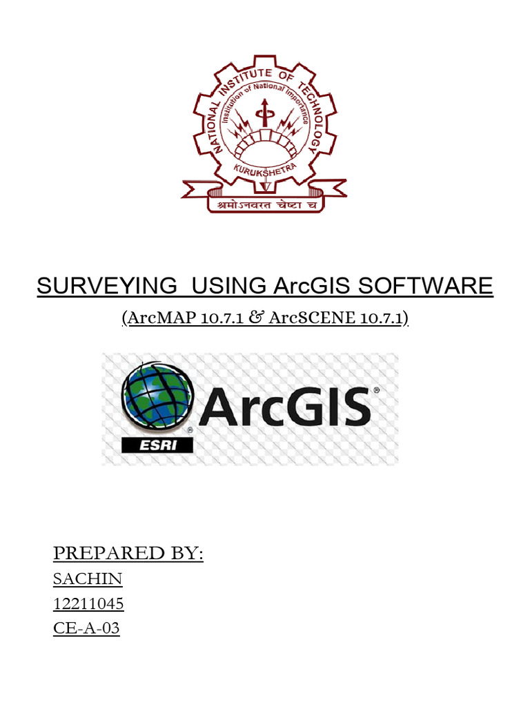 SURVEYING USING ArcGIS SOFTWARE | Download Free PDF | Geographic ...
