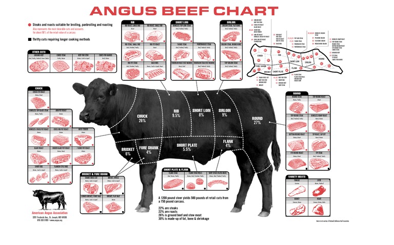 Beef Chart | PDF | Chuck Steak | Steak