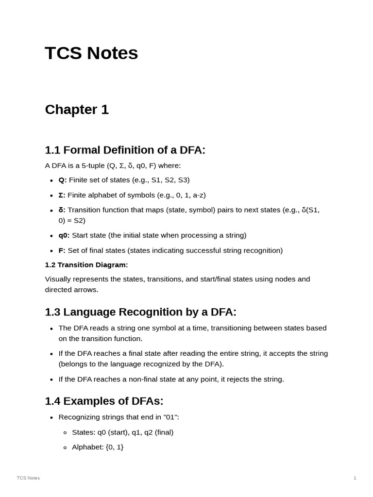 Tcs Notes Pdf Computer Science Formalism Deductive
