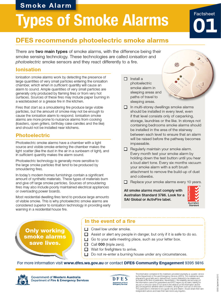 Homeowners' Smoke Alarm Guide | PDF | Smoke | Fires