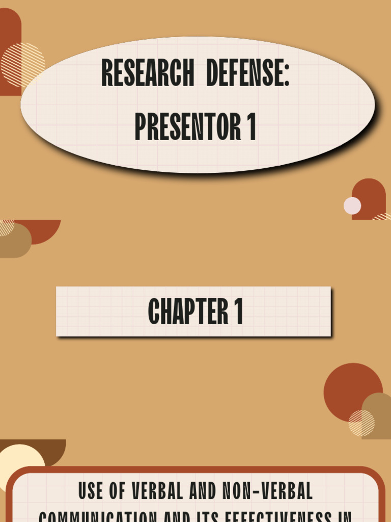 Presentor 1 HUMSS Research Defense | PDF | Communication | Nonverbal ...