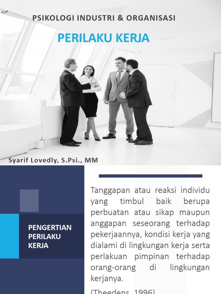 Definisi dan Jenis Perilaku Kerja | PDF