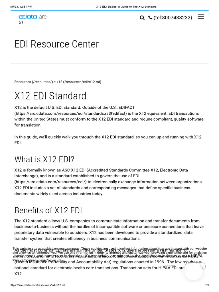 X12 EDI Basics - A Guide To The X12 Standard | PDF | Electronic Data ...