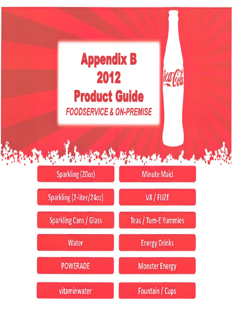 Coca Cola Product Listing | PDF