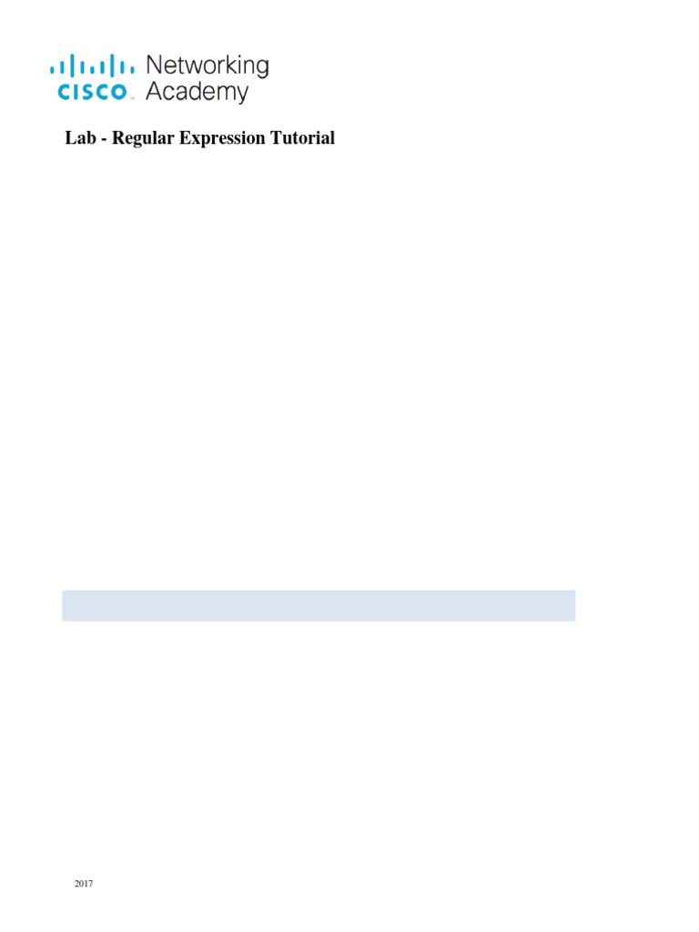 Regular Expression Lab Tutorial Pdf Regular Expression Software Engineering