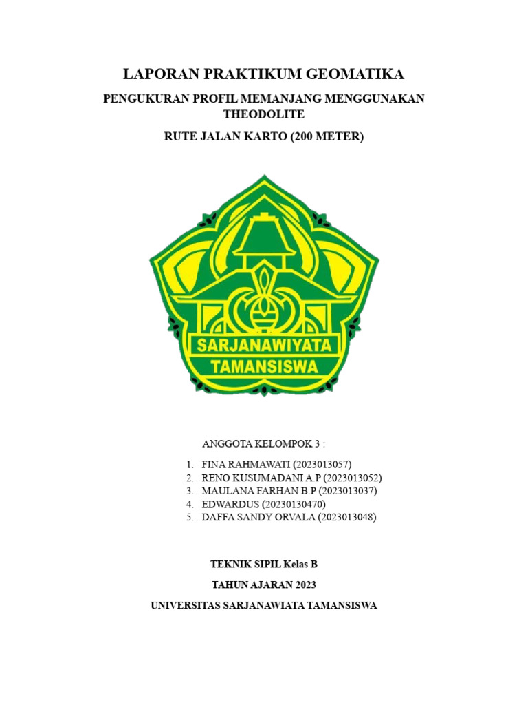 Laporan Praktikum Geomatika 3B | PDF