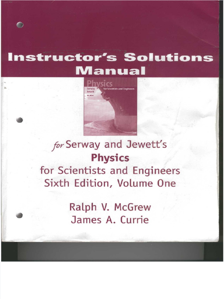 Solucionario de Serway Sexta Edicion Vol 1pdf | PDF