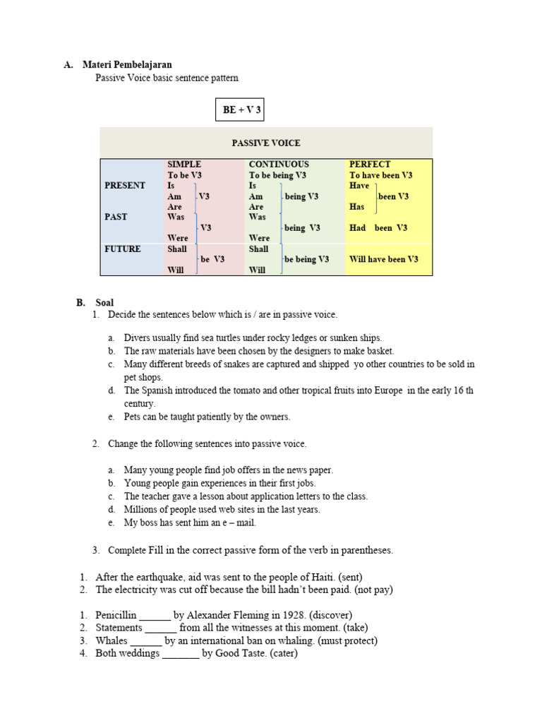 Passive Voice - Task Request | PDF