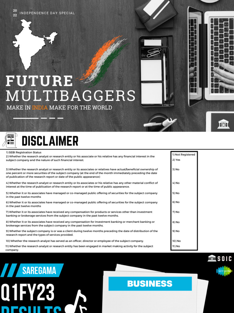 Future Multibaggers | PDF | Valuation (Finance) | Financial Analyst