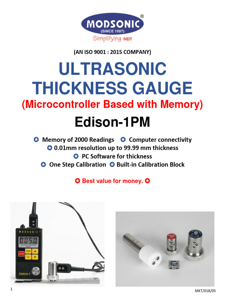 Edison 1PM 26-04-2021 | Download Free PDF | Calibration | Ultrasound