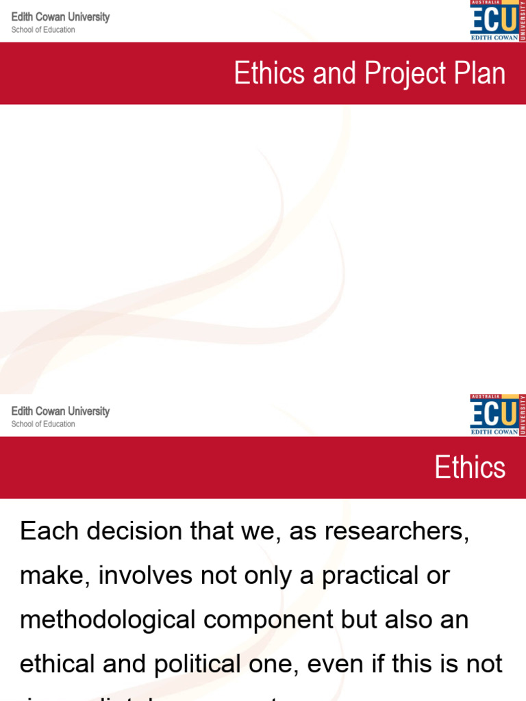 Session 5 - Ethics and Proj Plan Pwpts | PDF | Informed Consent