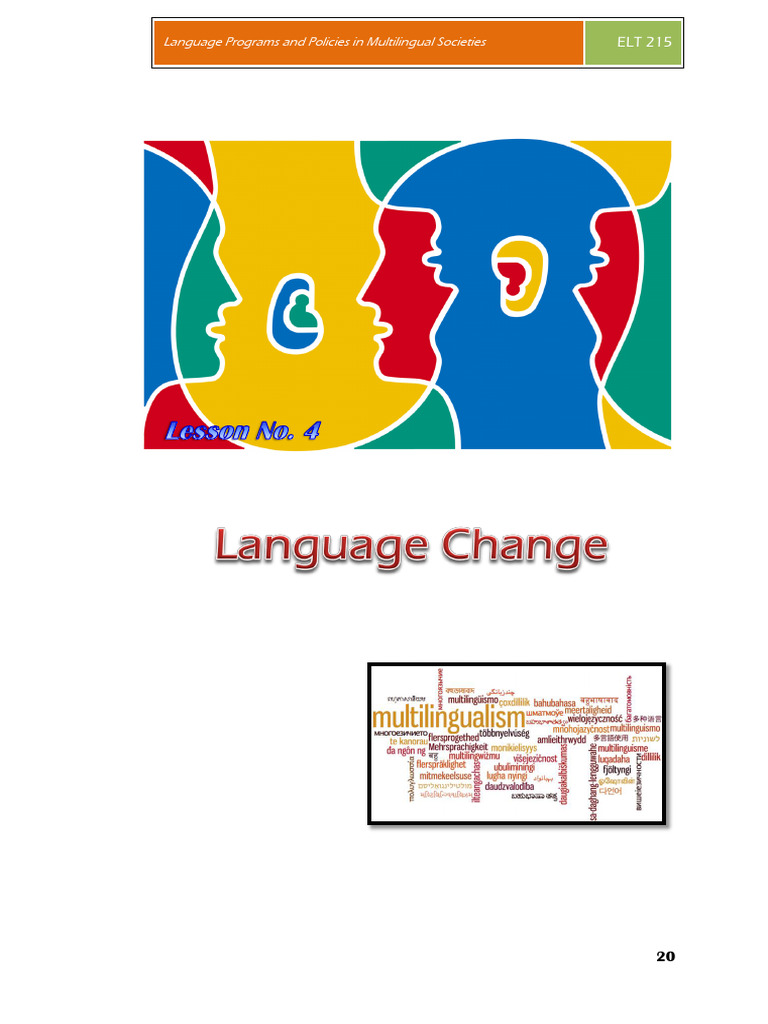 7 Module On Language Programs and Policies in Multilingual Societies - Lesson 4 | PDF | Word ...