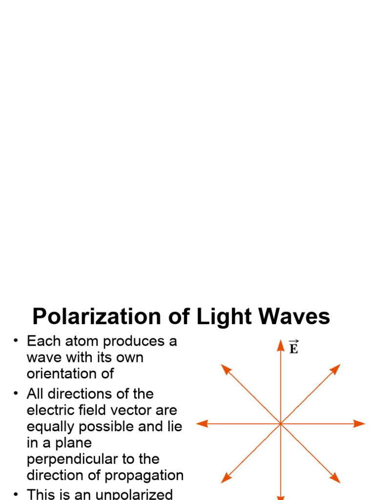 POLARZATION of Light | PDF | Polarization (Waves) | Waves