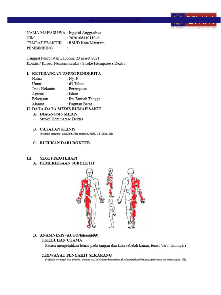 Status Klinis Stroke | PDF