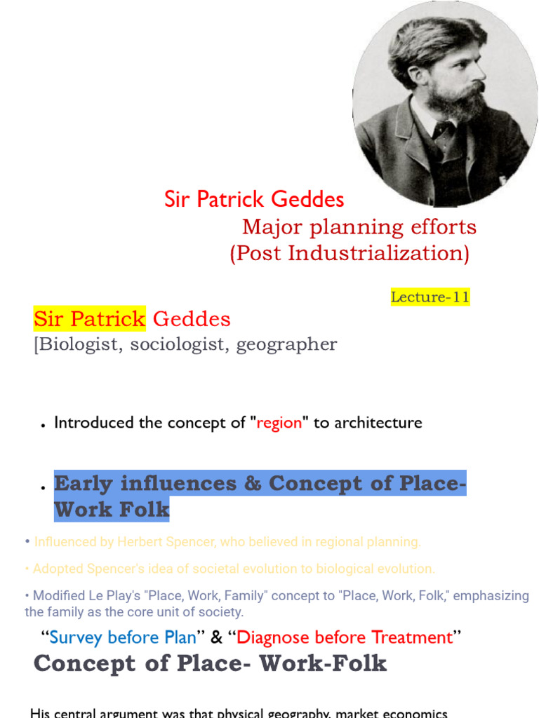 L-11 Patrick Geddes Major Planning Efforts | PDF | Science | Liberal ...