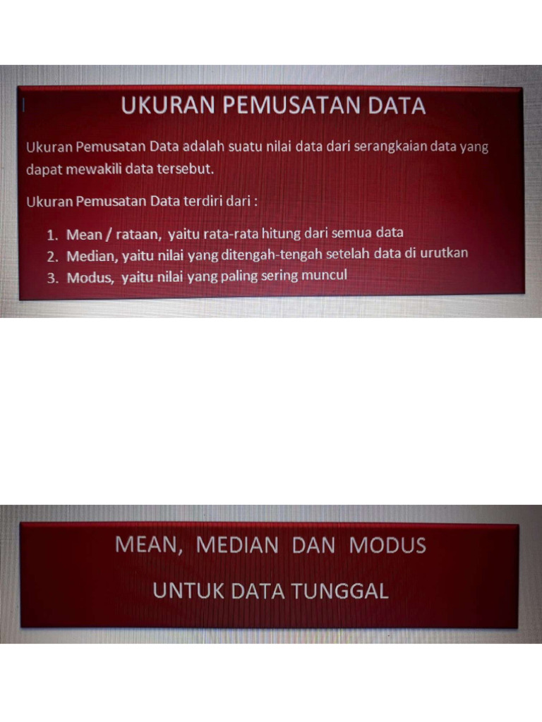 Mean, Median, Modus | PDF