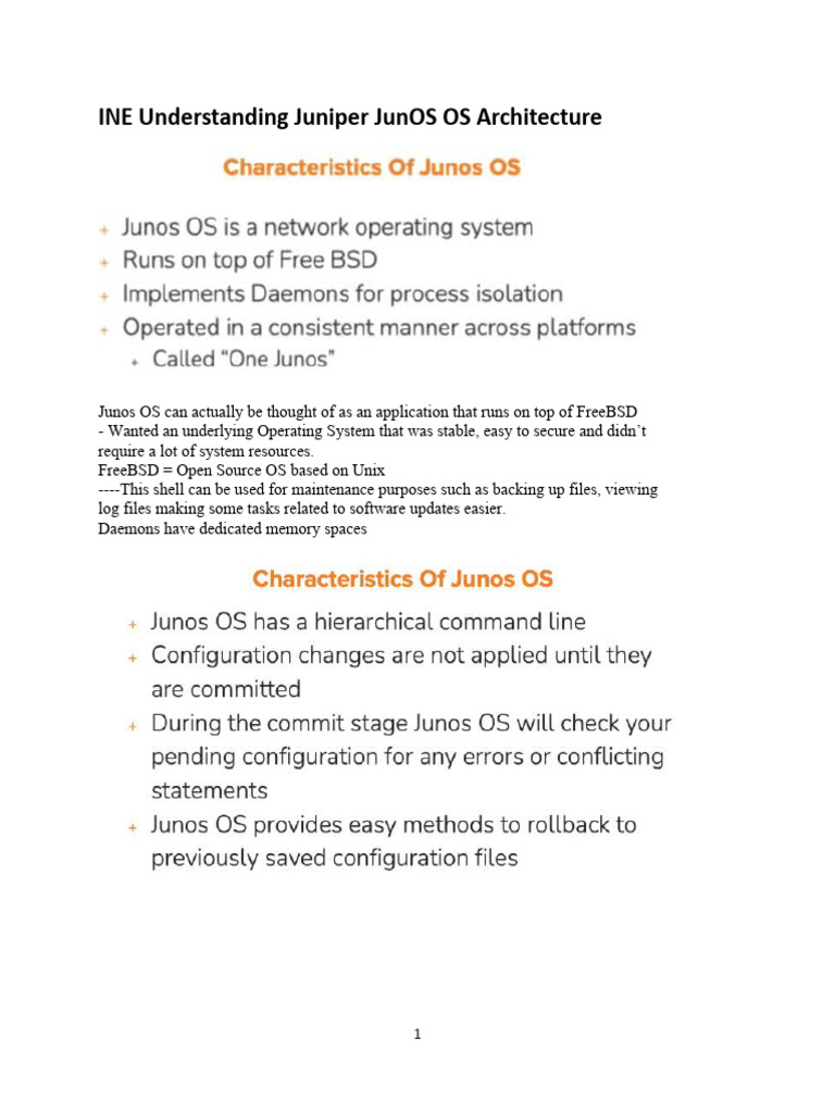 Junos OS Architecture Overview | PDF | Command Line Interface | Computer Architecture